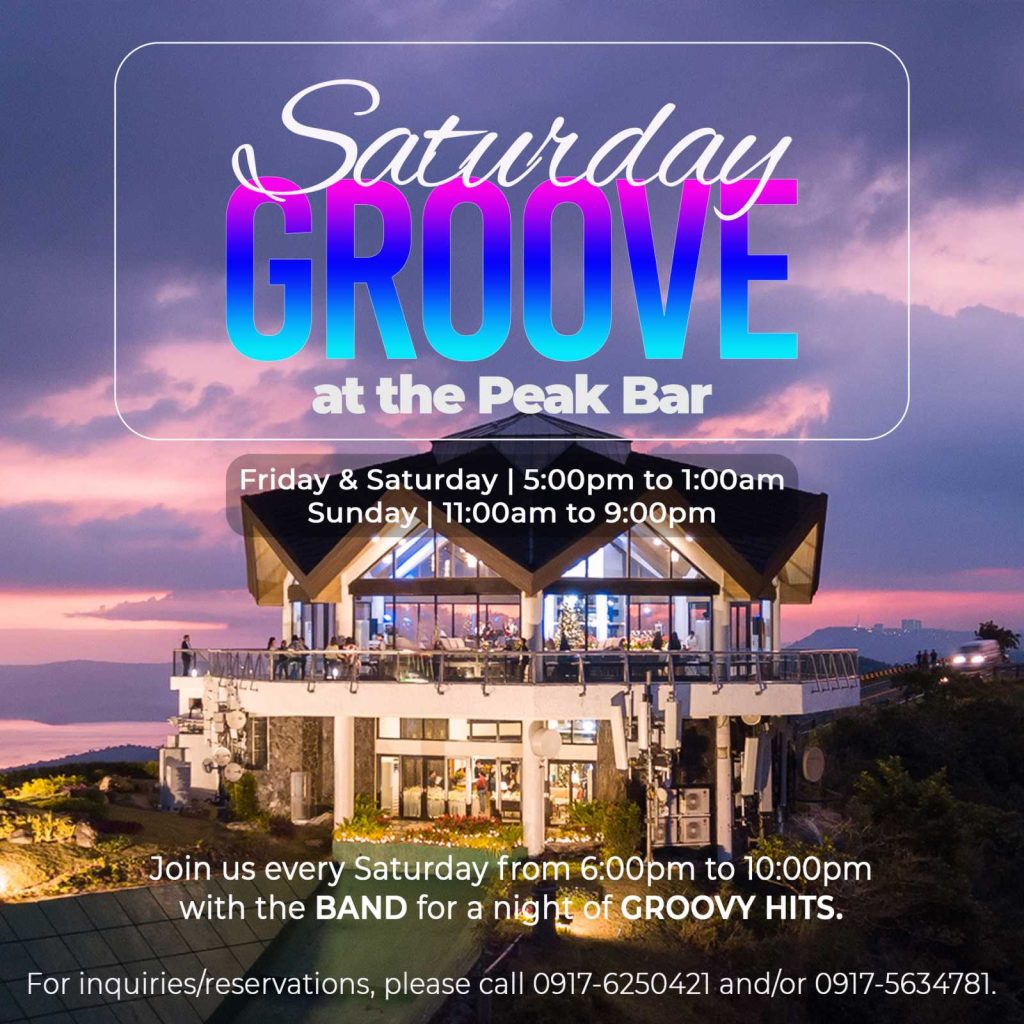 Saturday Groove at Peak Bar - The official website of Tagaytay Highlands