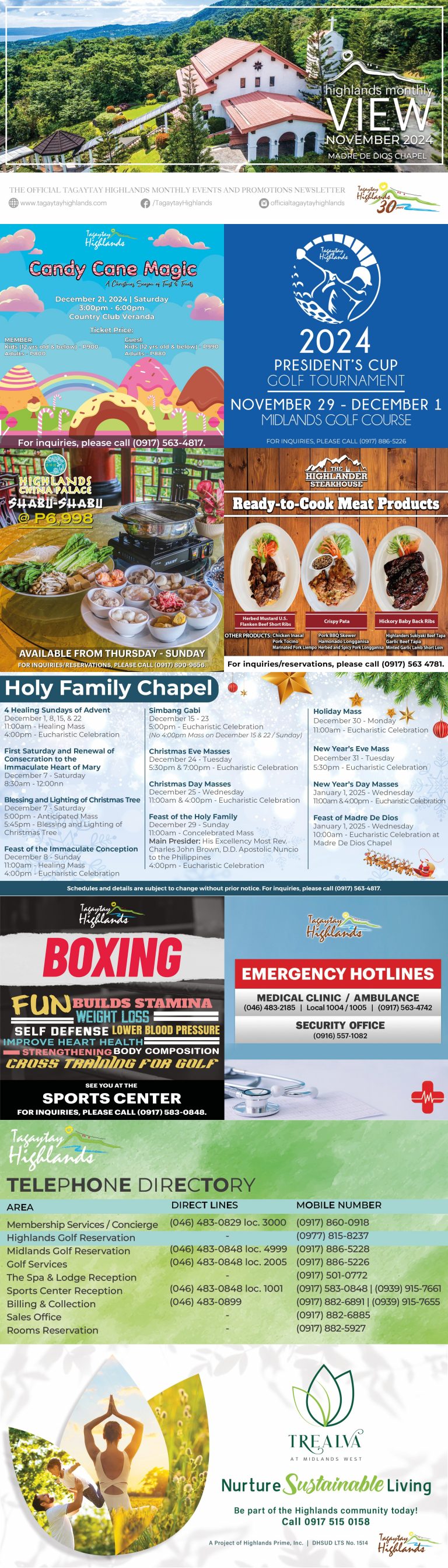 Tagaytay Highlands Monthly View – November 2024 - Tagaytay Highlands