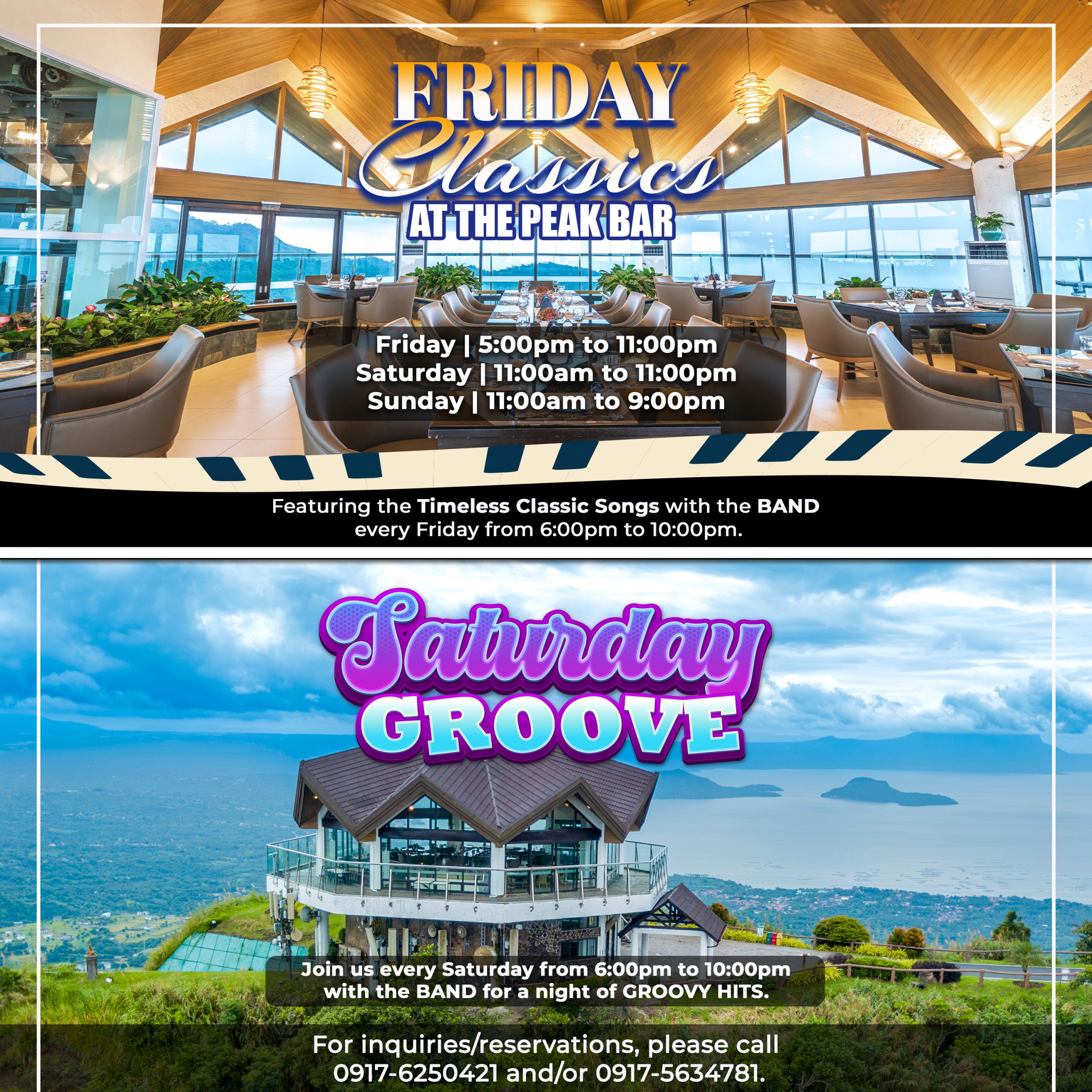 Friday Classics and Saturday Groove at the Peak Bar - Tagaytay Highlands
